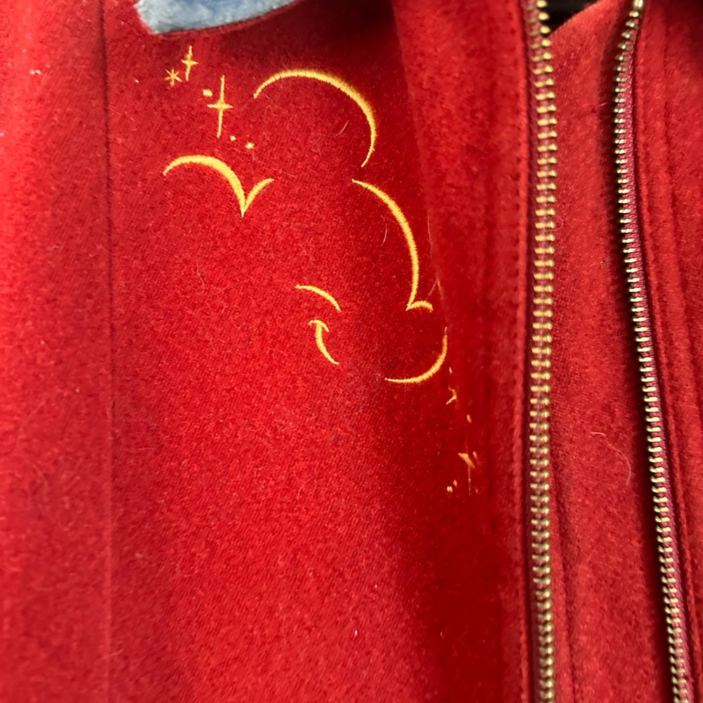 Rare Disney Cast Member Coat Burgundy Disney Worldwid… - Gem